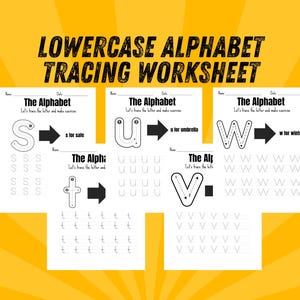 Lowercase Alphabet Tracing Worksheet -A to Z, A-z Alphabet Tracing ...