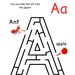 Alphabet Maze Printable | ABC Maze Activity for Kids | Educational ...