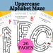 Alphabet Maze Printable | ABC Maze Activity for Kids | Educational ...