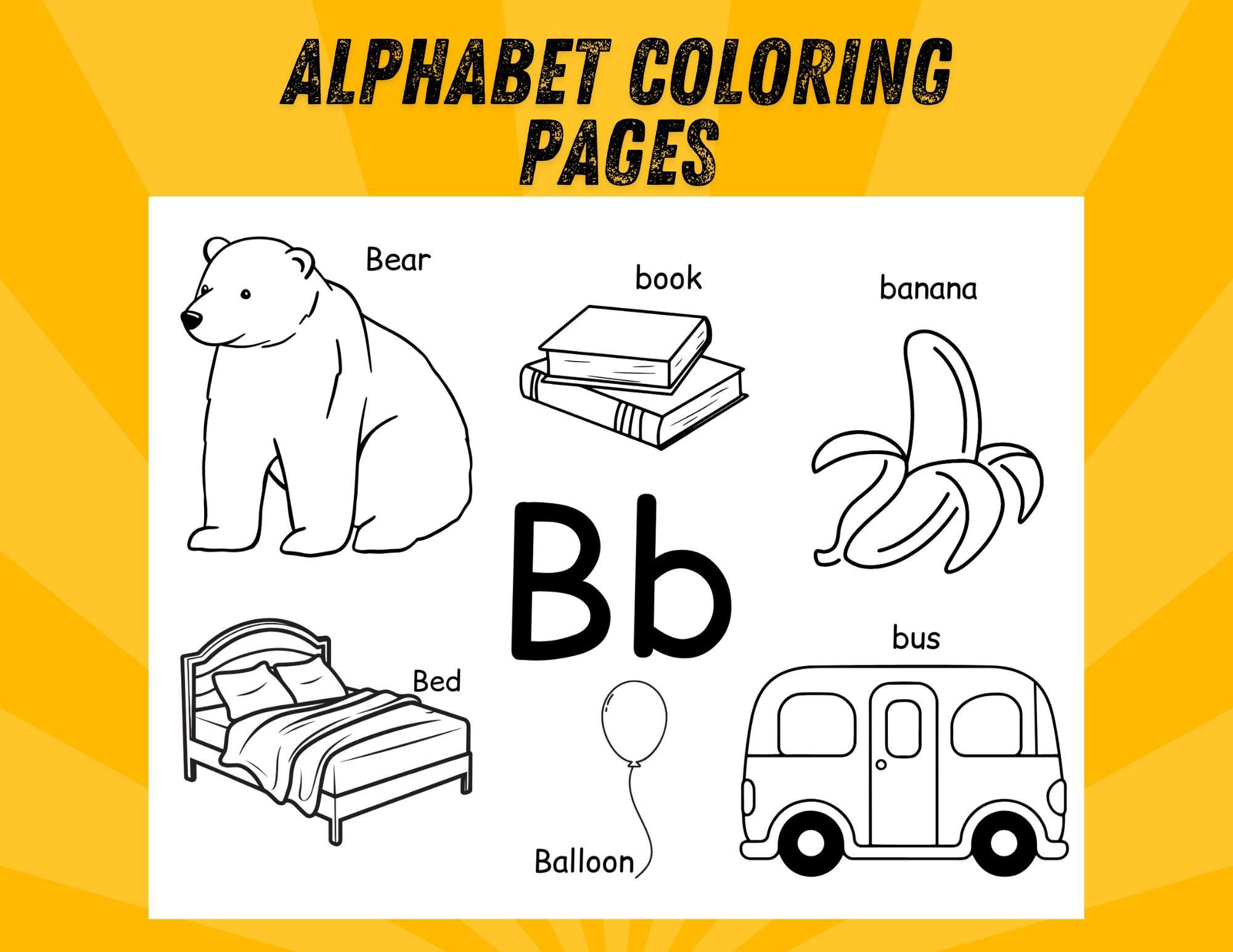 Printable Alphabet Coloring Pages for Kids | Fun ABC Learning Activity ...