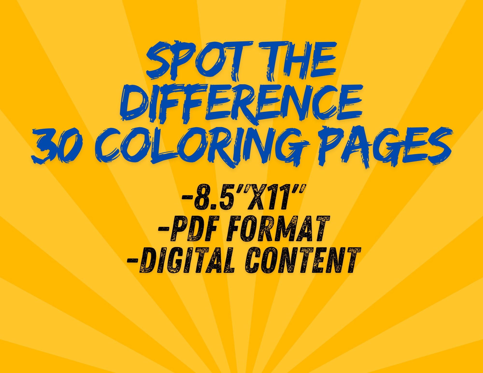 Spot the Difference With Coloring Pages for Kids, Fun & Educational ...