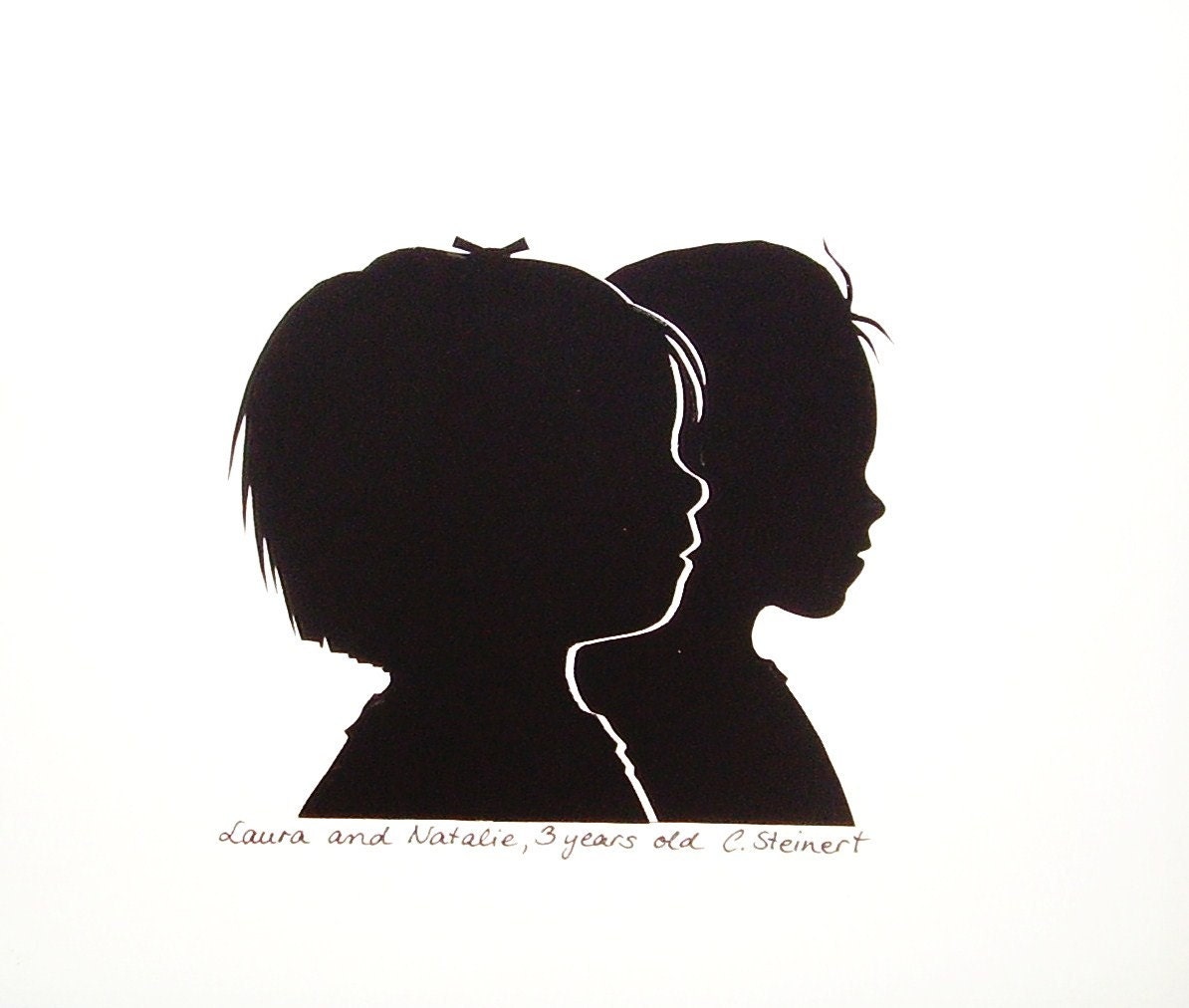 Custom Double Silhouette (not a Print) - Etsy