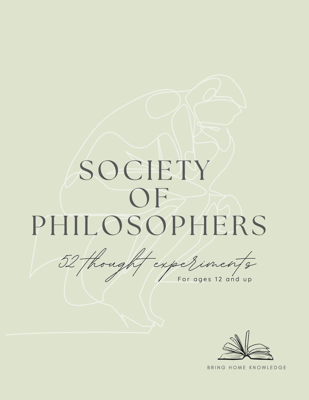 Philosophy for Kids | 52 Thought Experiments for Ages 12+ - Etsy