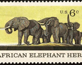 Elephant stamps | Etsy