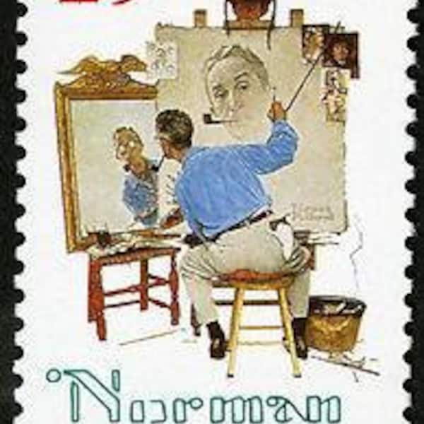 Norman Rockwell Stamp - Etsy