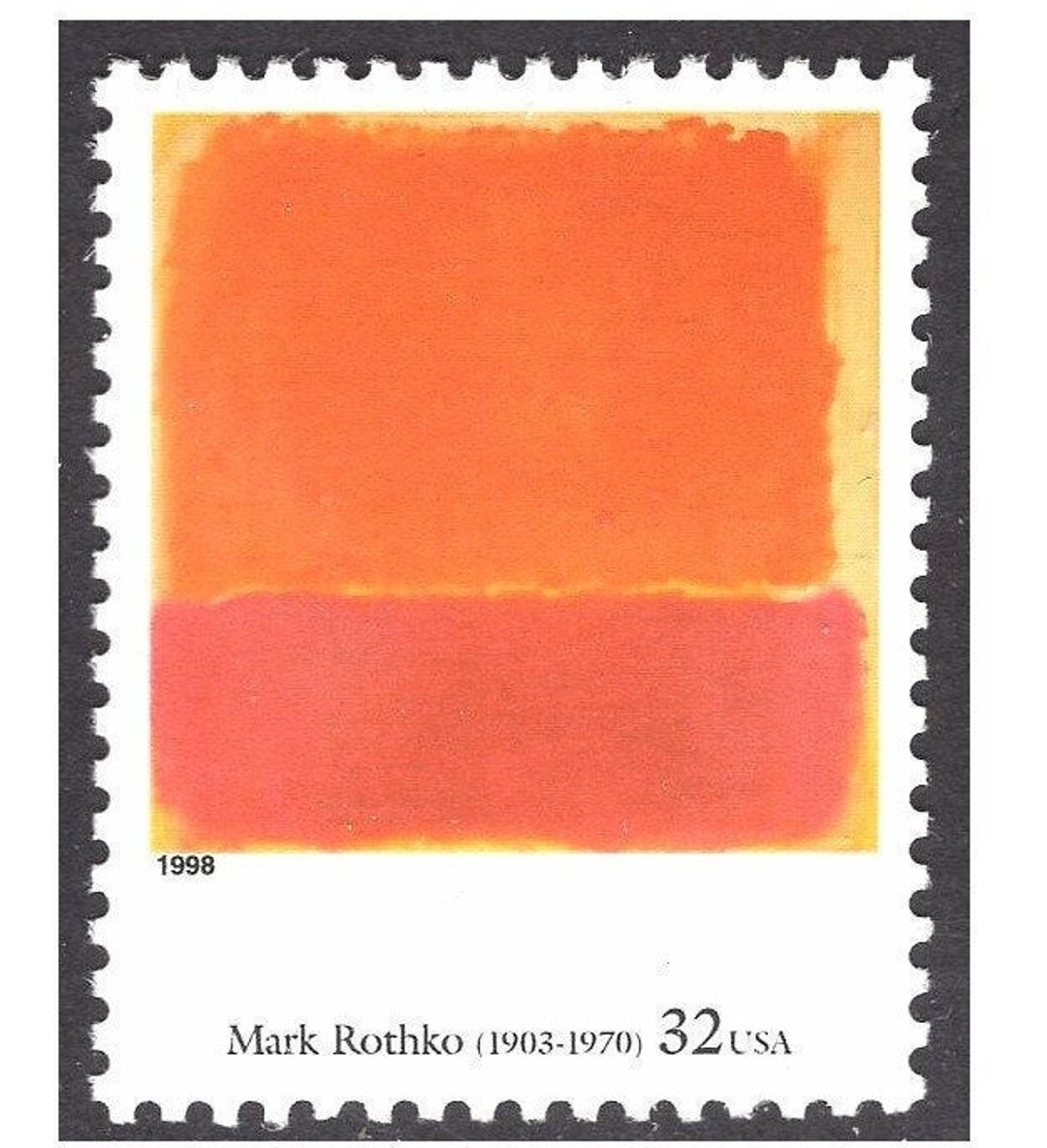 One 1 Mark Rothko 32c // Four Centuries of American Art // Unused ...