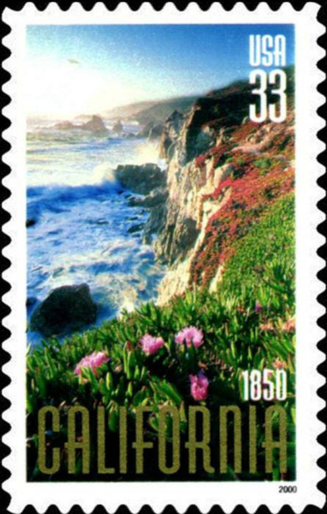 California Statehood Postage Stamps: 33 Cent Vintage Unused (set of 5 ...