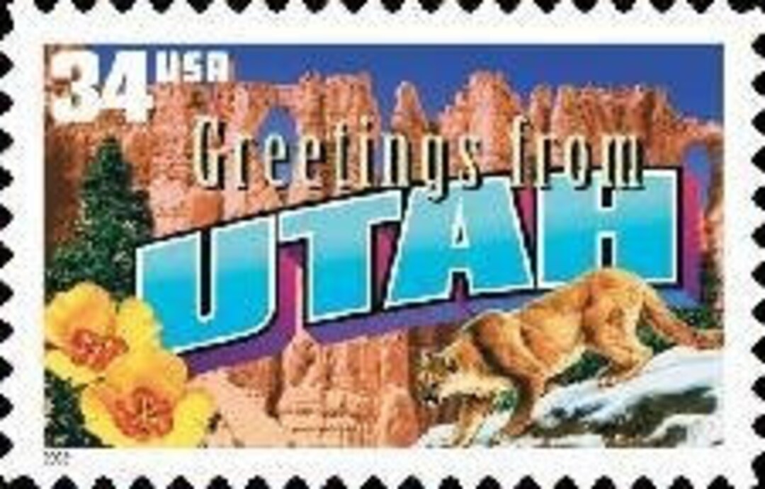 Five 5 Greetings From Utah 34c // Unused Postage Stamps // 34 Cent ...