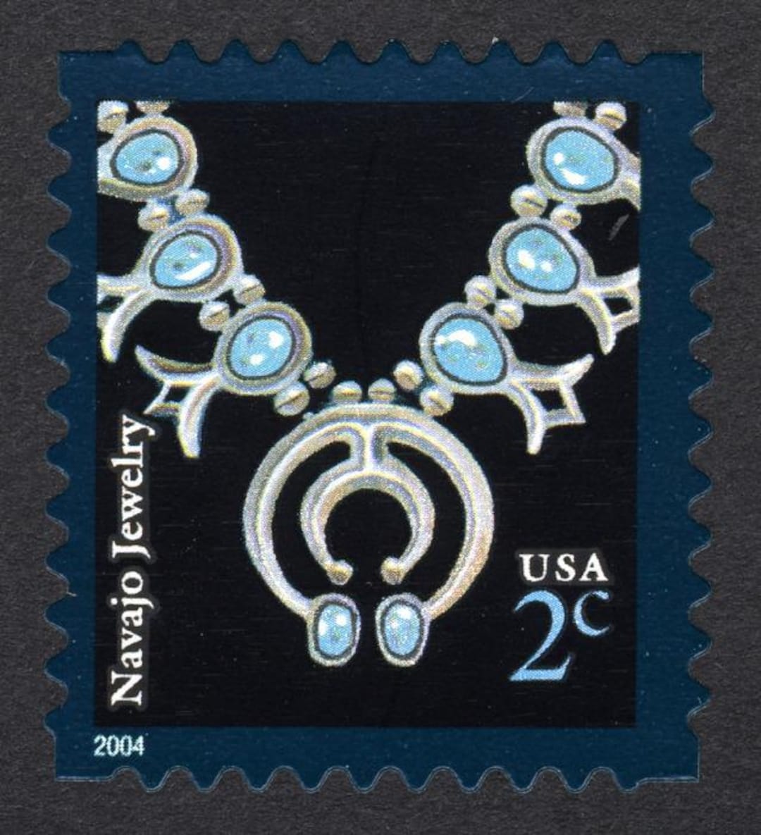 Twenty 20 Navajo Necklace 2c Stamps // Vintage Unused Postage Stamps 2 ...