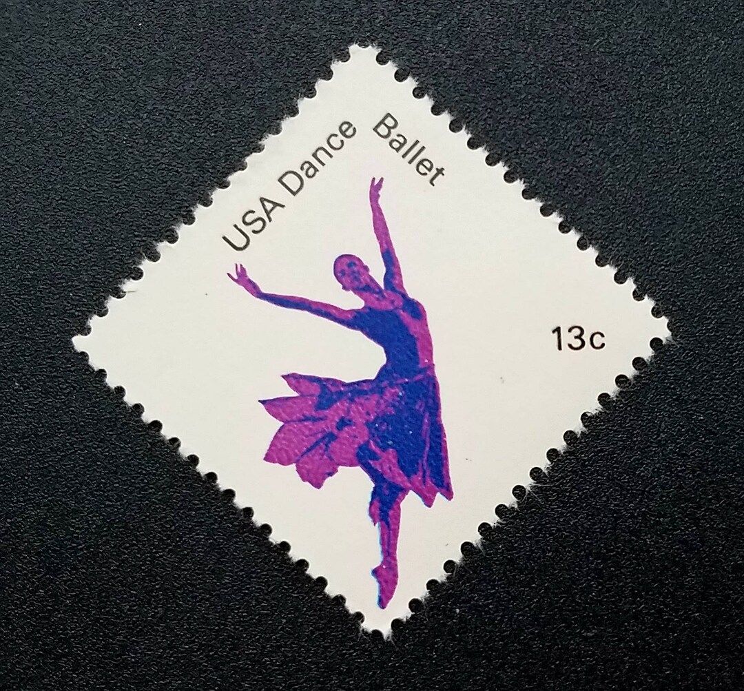 Ballet Stamps, 13 Cent Vintage Postage (set of 5) - Etsy