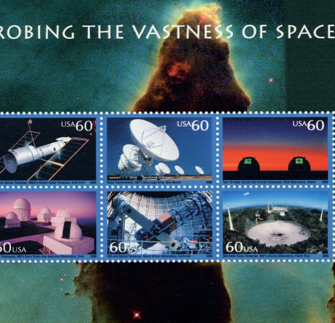 Six 6 Probing the Vastness of Space 60c Stamps // Vintage Unused ...