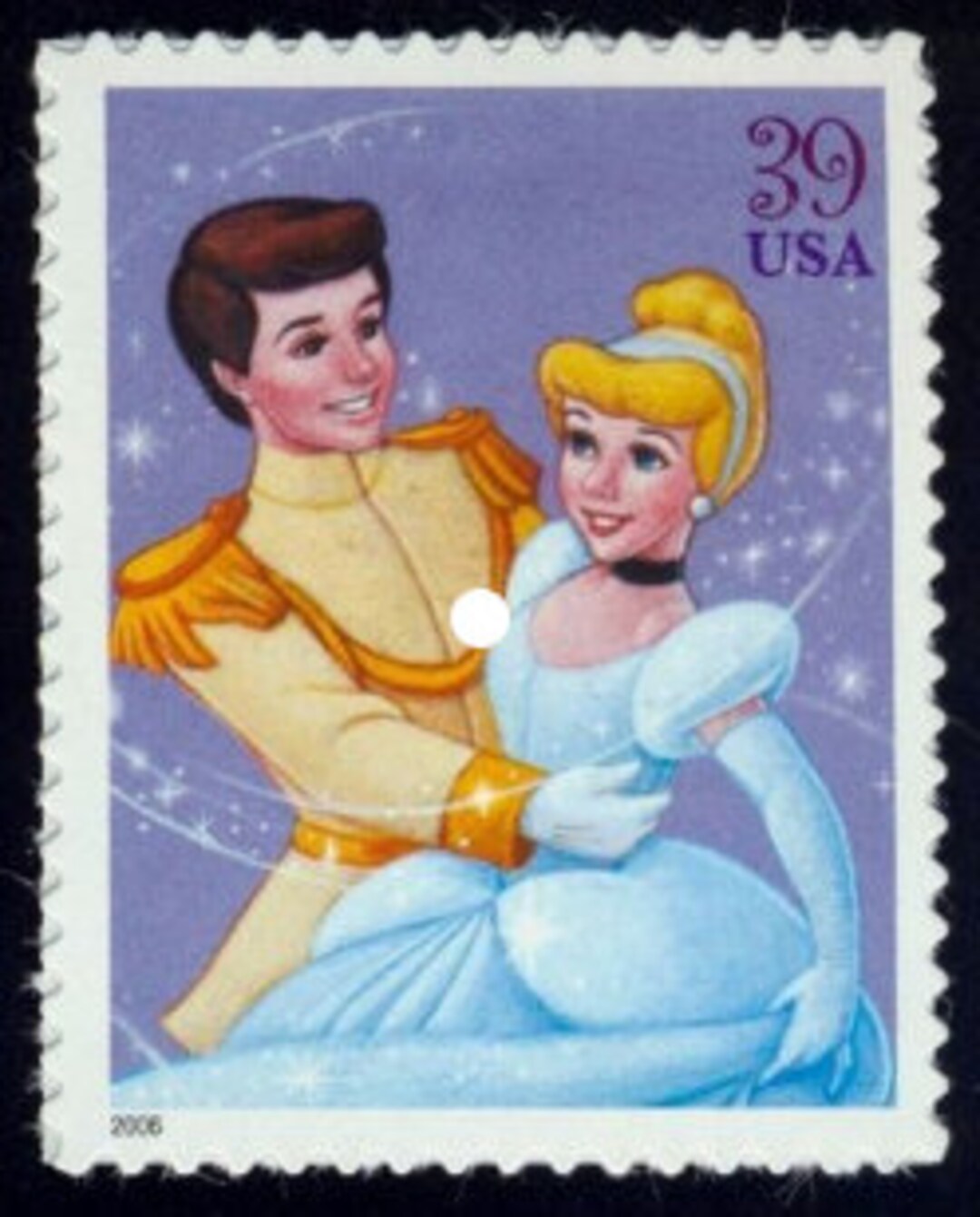 One 1 Cinderella 39c Stamp // Disney Romance // Unused Postage Stamps ...