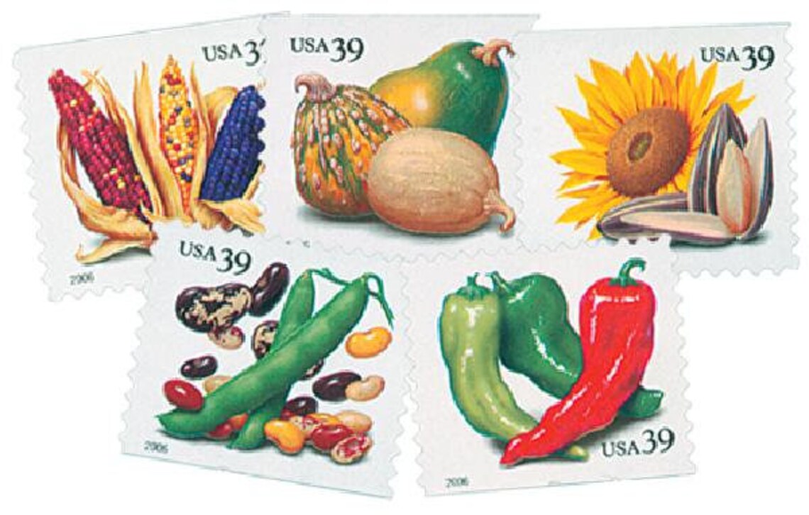 Five 5 Crops of the Americas 39c Stamps // Unused Postage Stamps 39 ...