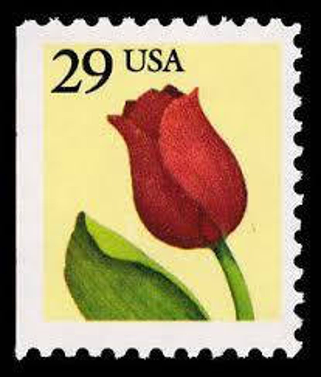 Five 5 Tulip 29c Stamps // Vintage Unused Postage Stamps 29 Cent Stamps ...