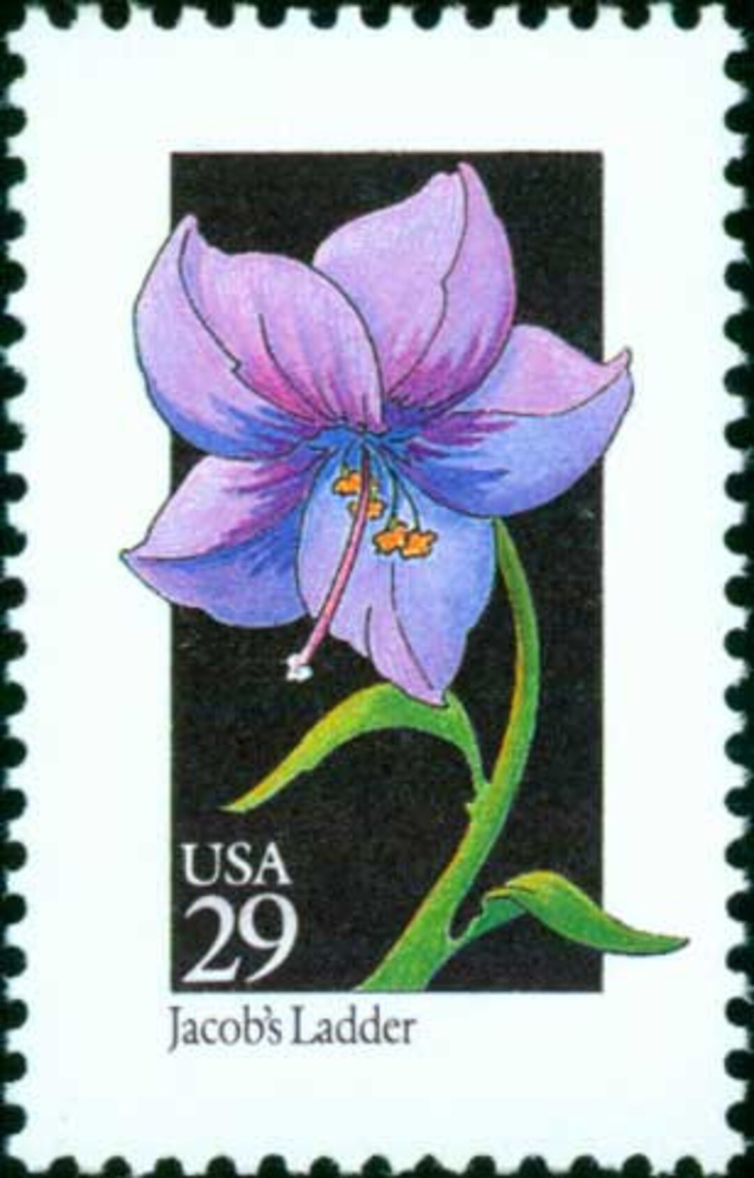 Five 5 Jacob's Ladder 29c Stamps // Wildflowers // Vintage Unused ...