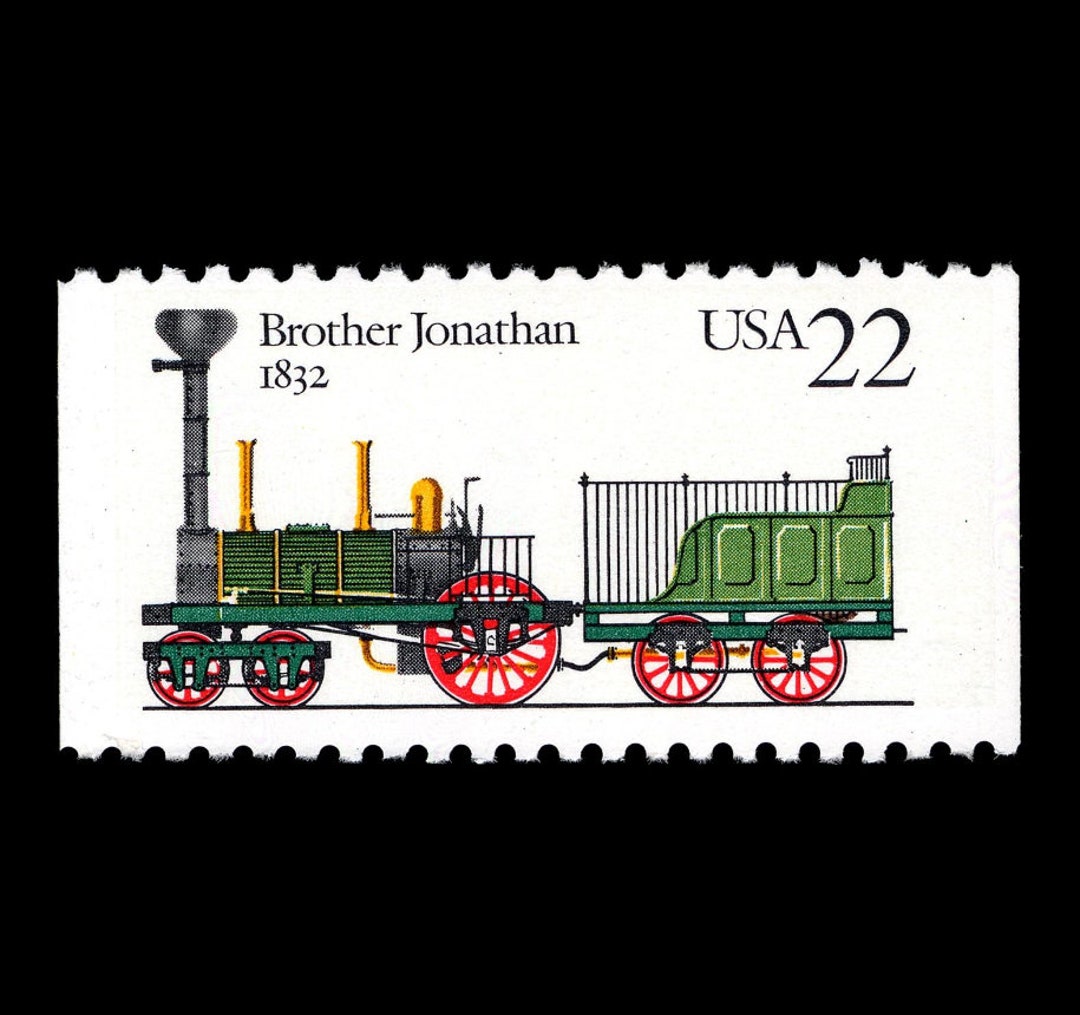 One 1 Brother Jonathan Locomotive 22c // Steam Engines 22c // Vintage ...