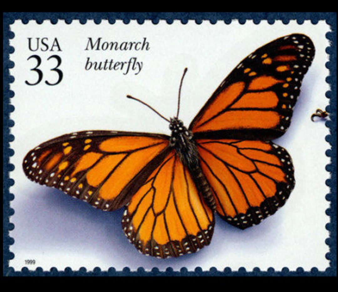 One 1 Unused Postage Stamp Monarch Butterfly 33c // 33 Cent Stamp - Etsy