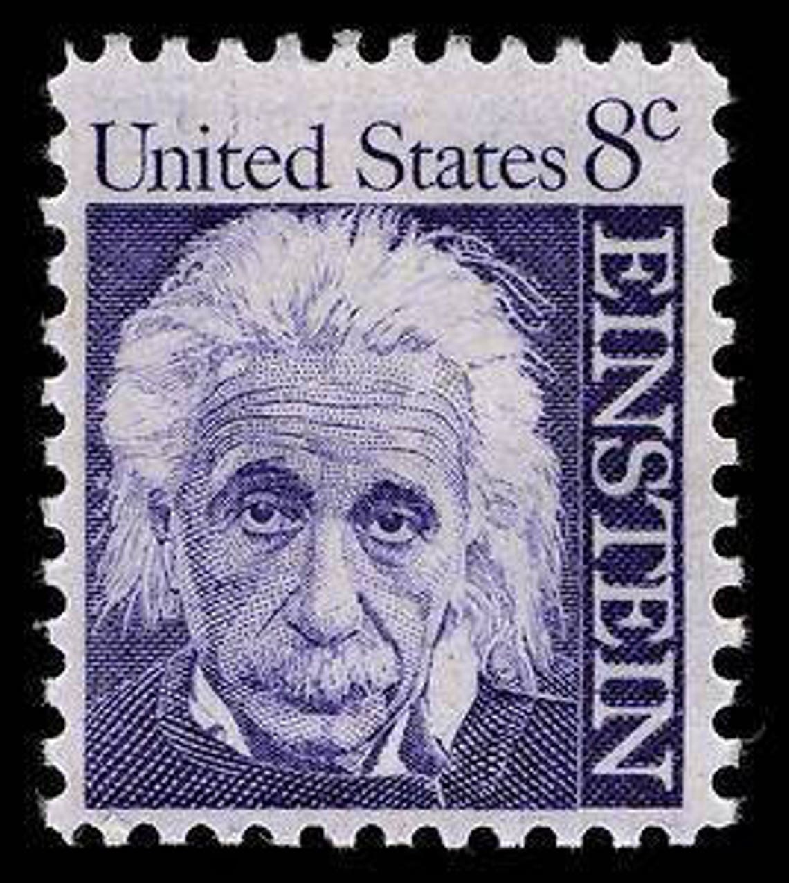 Five 5 Vintage Unused Postage Stamps Einstein // 8 Cent - Etsy