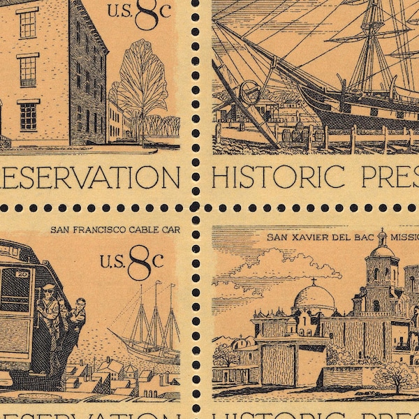 Historic Preservation Stamps - Etsy