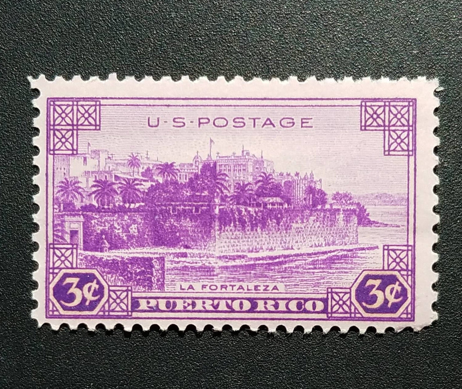 Five 5 Puerto Rico 3c Stamps // Vintage Unused Postage Stamps // 3 Cent ...