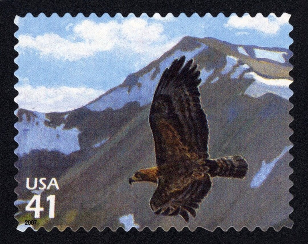 One 1 Golden Eagle 41c // Alpine Tundra 41c (9th Nature of America ...