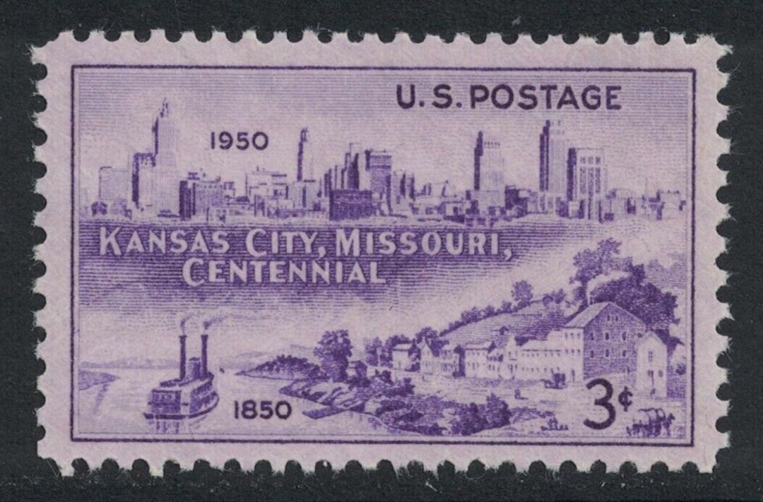 Five 5 Vintage Unused Postage Stamps - Kansas City, Missouri ...