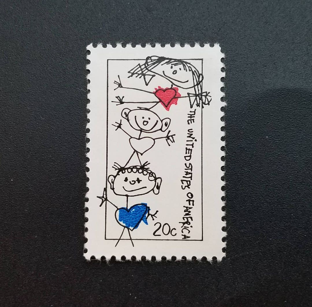 Family Love 20 Cent Stamps, 1984 Vintage Postage (set of 5) - Etsy