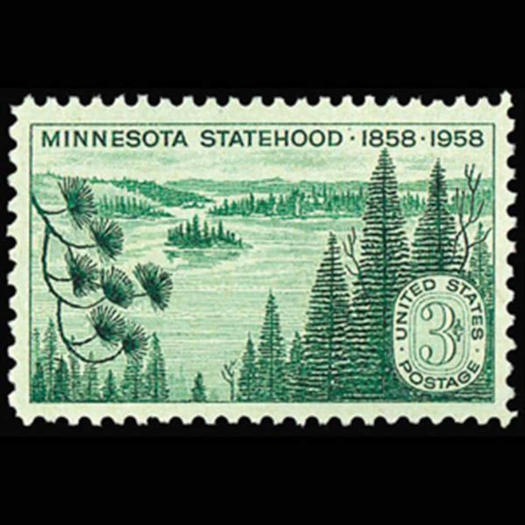 Five 5 Vintage Unused Postage Stamps Minnesota 3c // 3 Cent Stamps ...