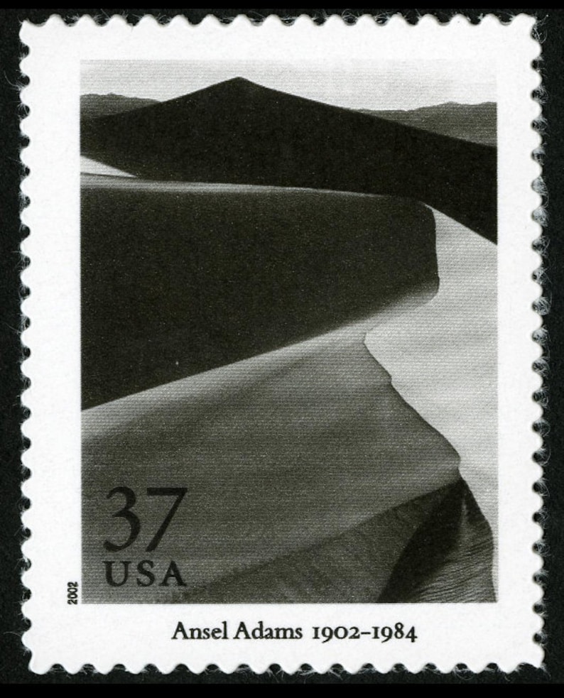 Ansel Adams Sand Dunes Sunrise Stamp: 37 Cent Unused Postage - Etsy