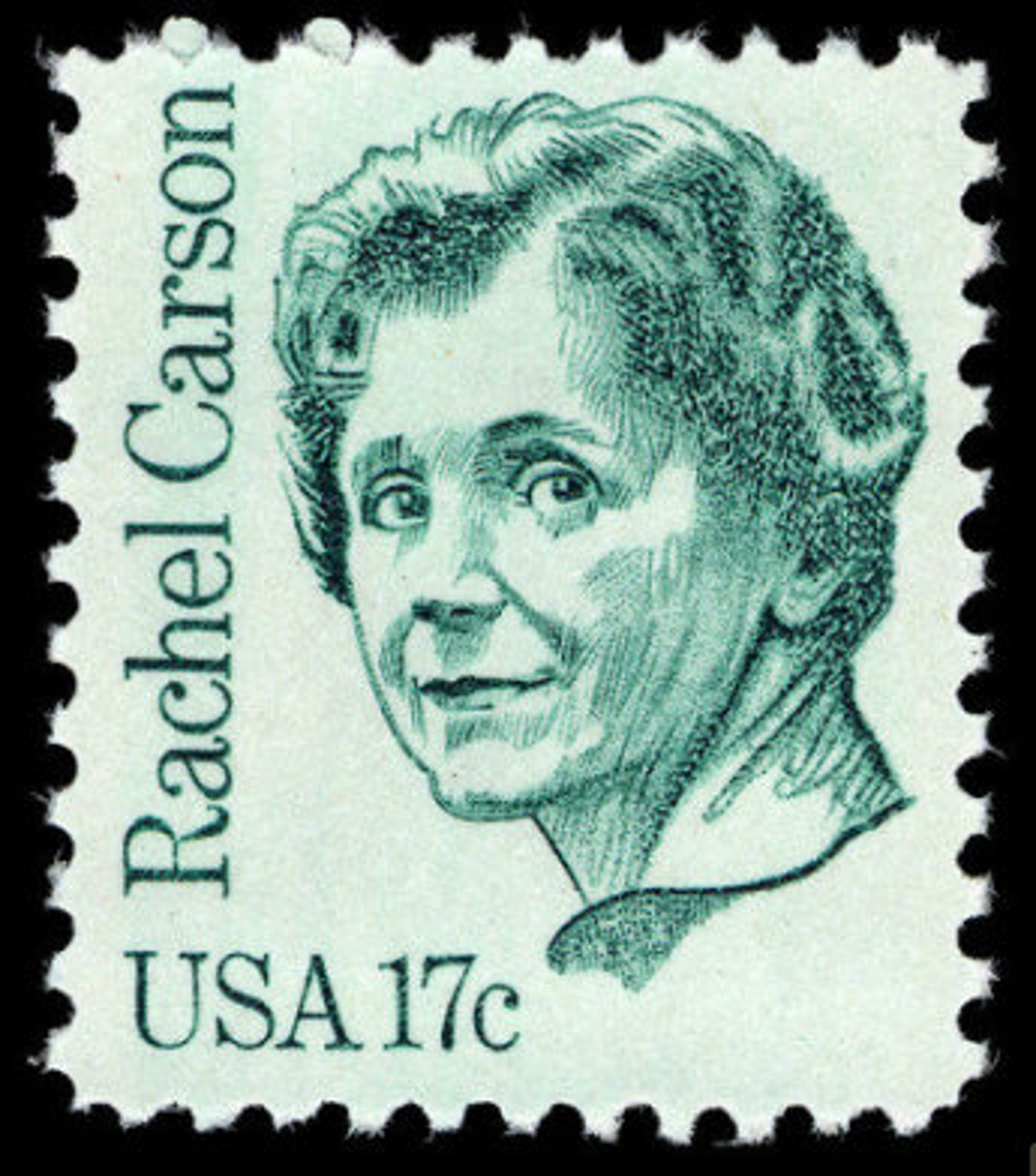 Five 5 Vintage Unused Postage Stamps - Rachel Carson 17c // 17 Cent ...