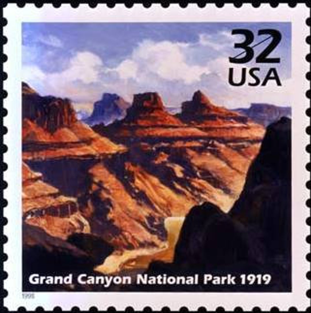 One 1 Grand Canyon 32c Stamp // Celebrate the Century 1910s // Vintage ...