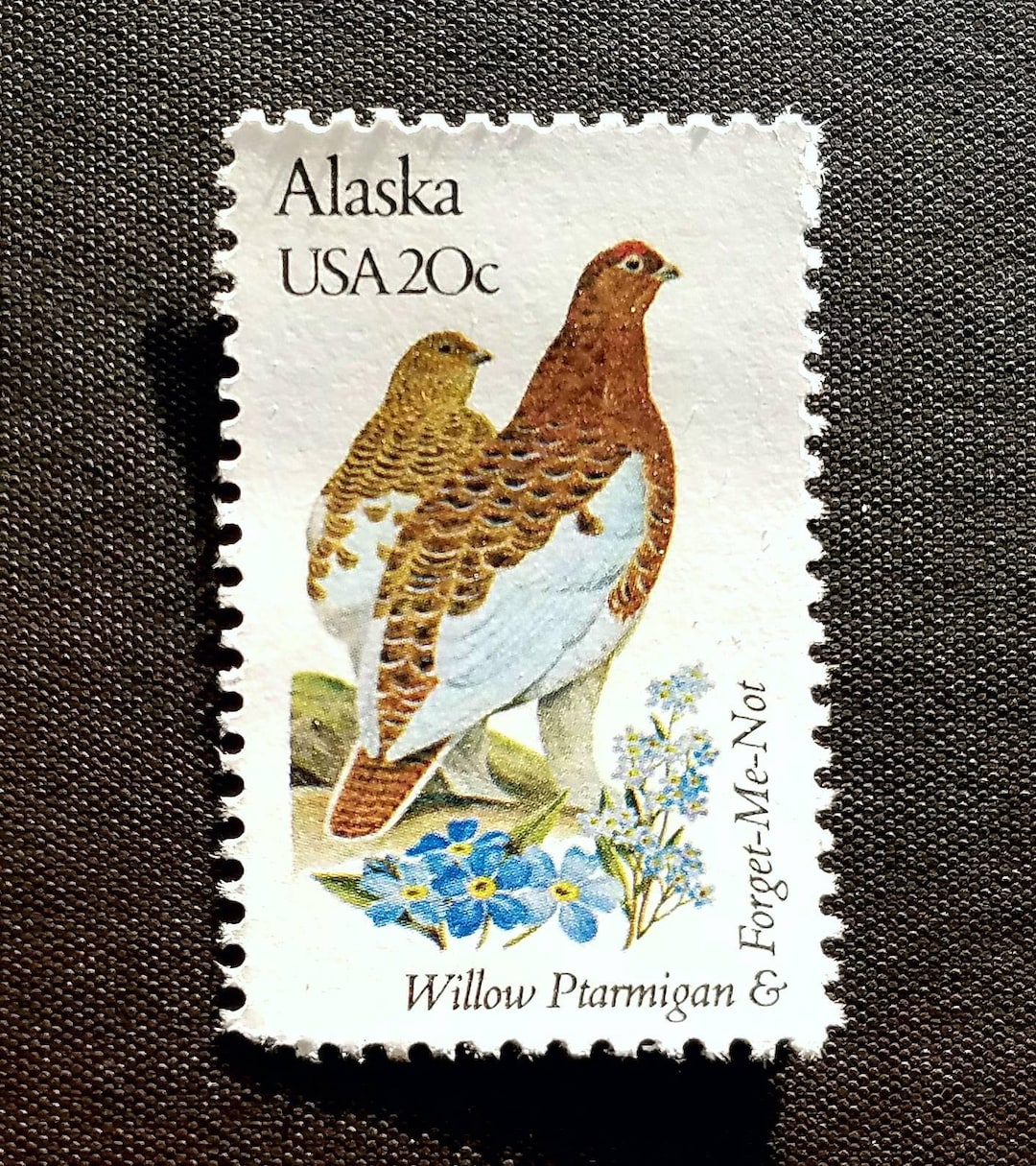 Vintage Alaska 20c Bird & Flower Postage Stamps - Set of 5 Unused 20 ...