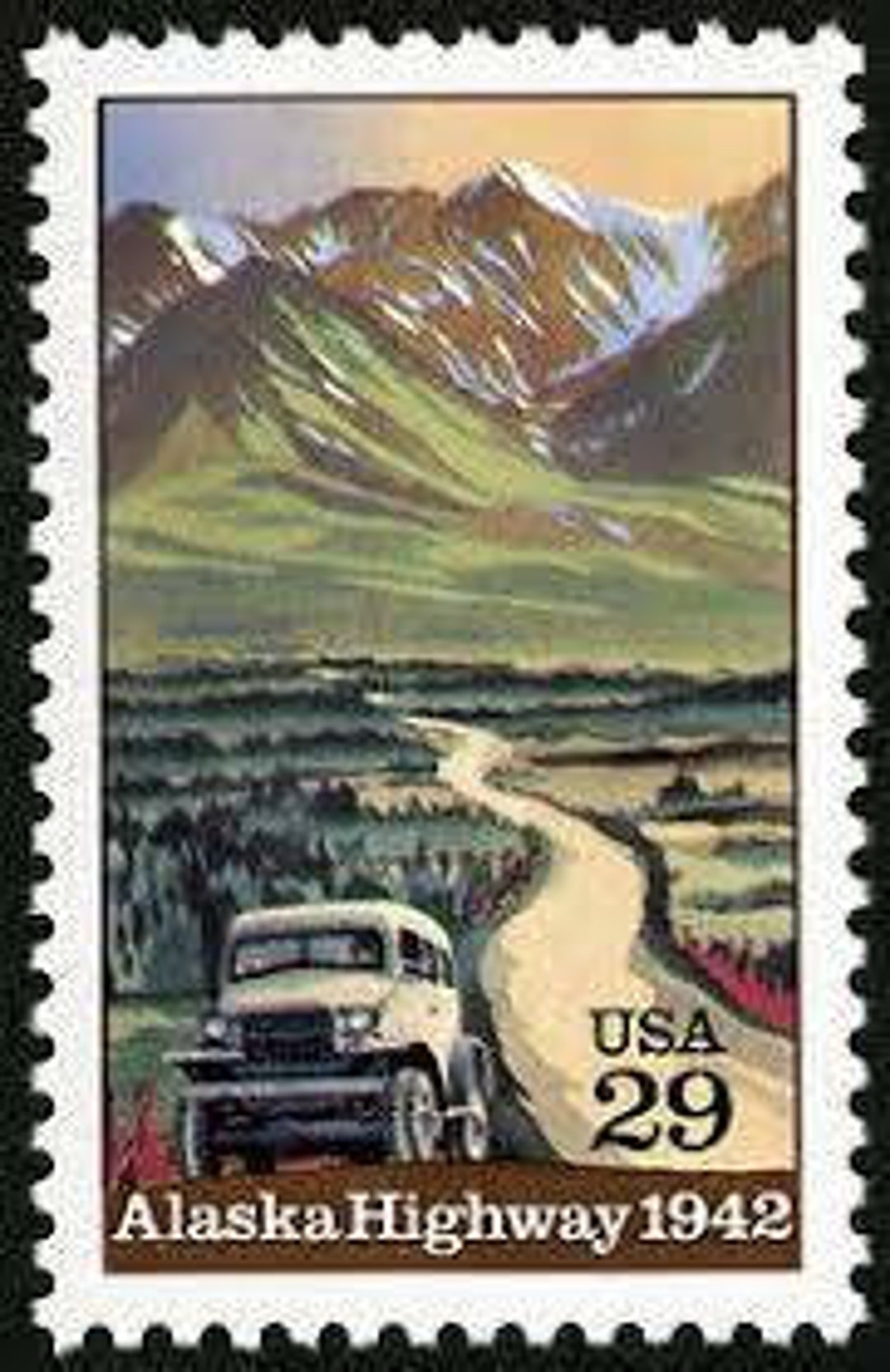 Five 5 Vintage Unused Postage Stamps - Alaska Highway 29c // 29 Cent ...