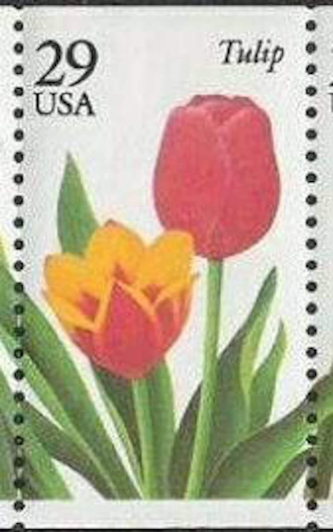 Five 5 Vintage Unused Postage Stamps - Spring Garden Flowers Tulip 29c ...