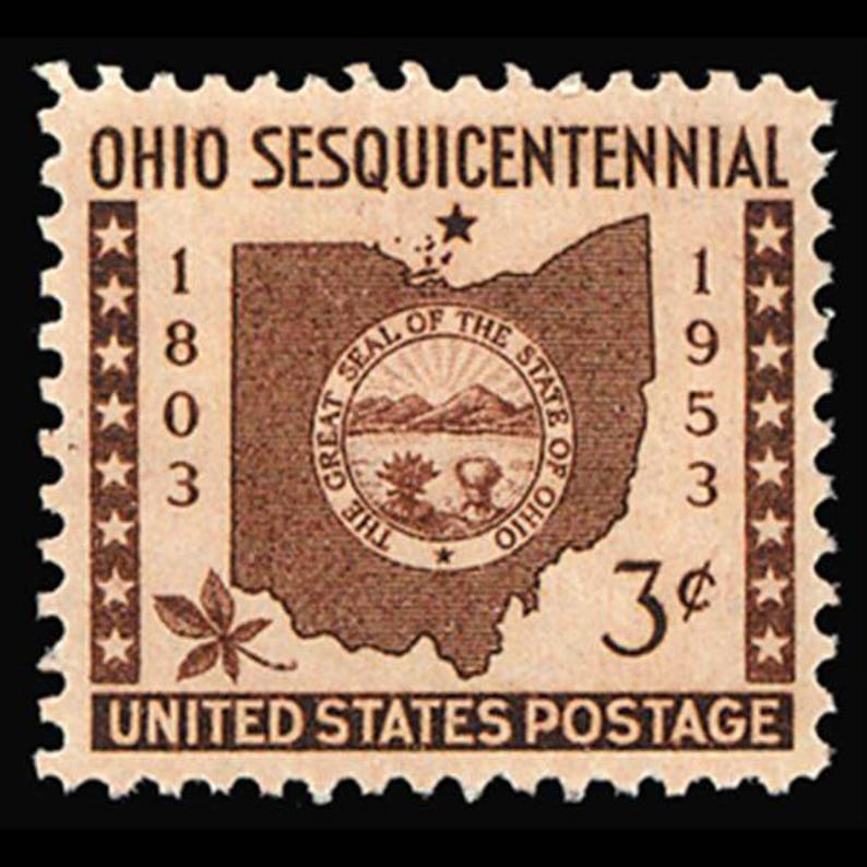 Five 5 Vintage Unused Postage Stamps Ohio Sesquicentennial - Etsy