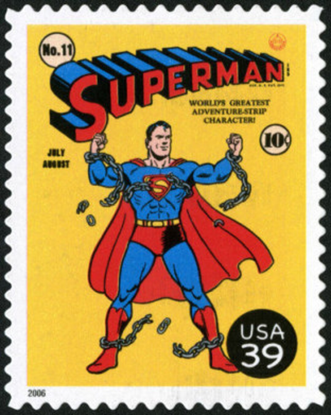One 1 Superman 39c Stamp (classic Cover) // Super Heroes, DC Comics ...