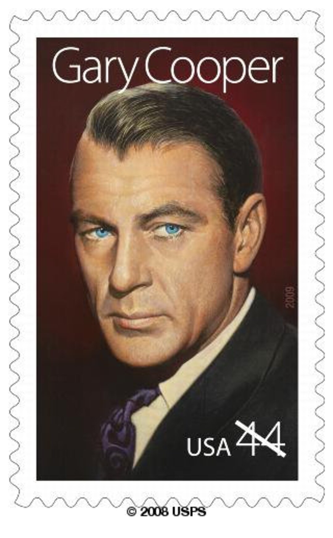 One 1 Unused Postage Stamps - Gary Cooper // 44 Cent Stamps - Etsy