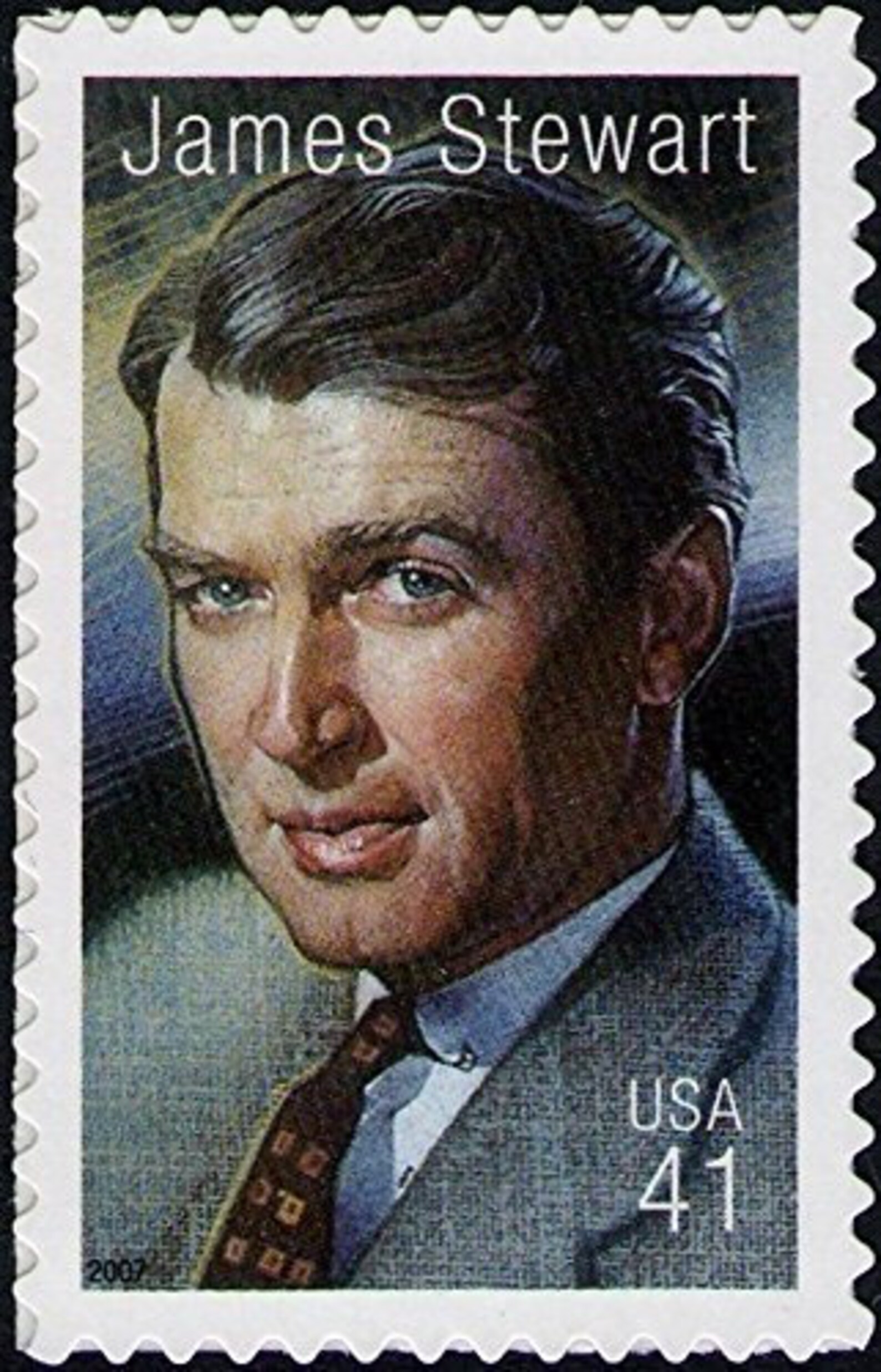 Five (5) Unused Postage Stamps - James Stewart 41c // 41 Cent Stamps ...