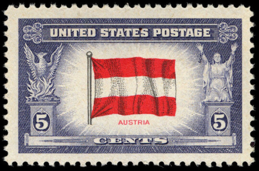 Overrun Countries, 1942-1943: Austria 5c Stamp // Vintage Unused ...