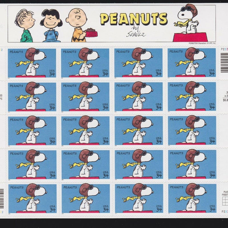 Peanuts Stamp Sets - Etsy