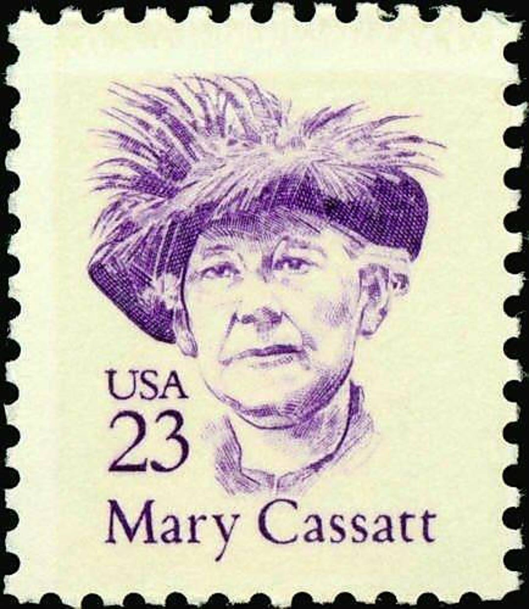Five 5 Vintage Unused Postage Stamps - Mary Cassatt 23c // 23 Cent ...