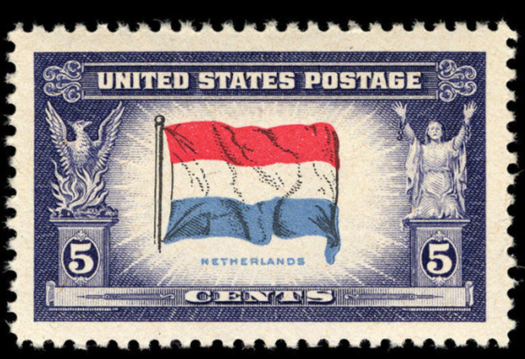 Overrun Countries, 1942-1943: Netherlands 5c Stamp // Vintage Unused ...