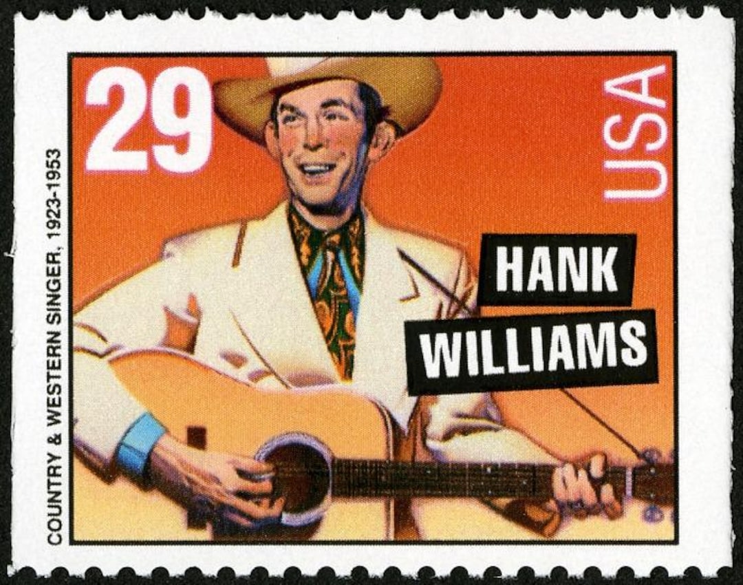 Hank Williams 29 Cent Stamp Set of 5, Unused Vintage Postage - Etsy