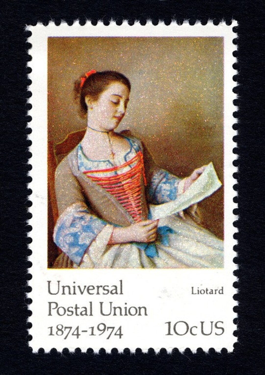 One 1 the Lovely Reader 10c Stamp // Letters Mingle Souls, Universal ...
