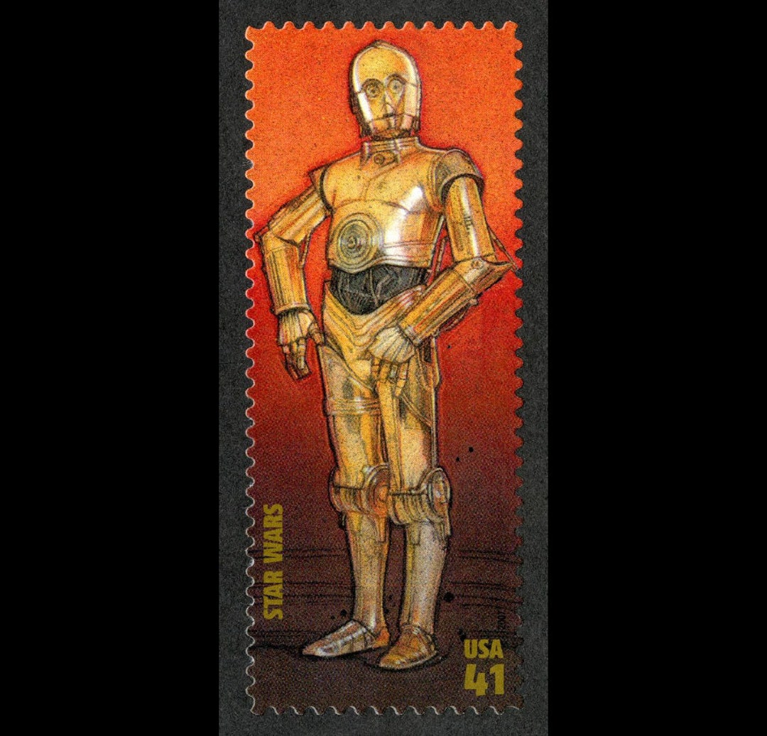One Star Wars: C3PO 41c Stamp // Unused Postage Stamp 41 Cent Stamp - Etsy