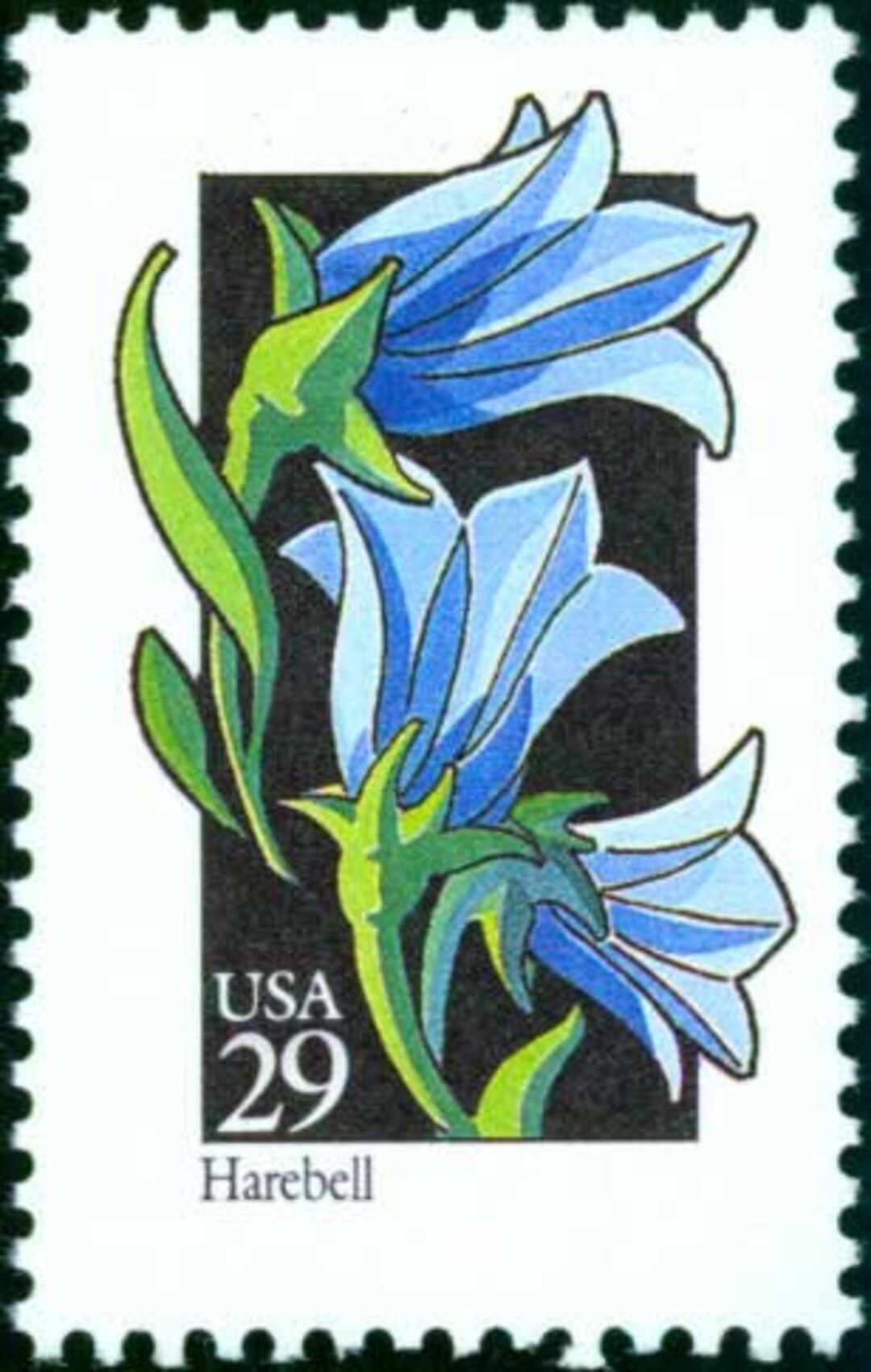 Five 5 Harebell 29c Stamps // Wildflowers // Vintage Unused Postage ...