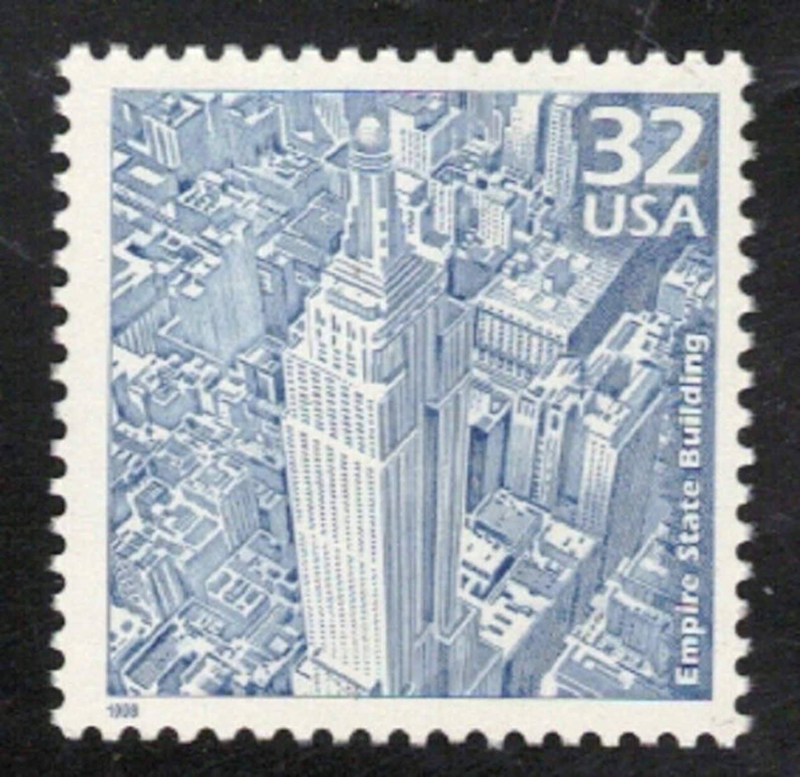 1 X Vintage 1999 Empire State Building 32c Stamps // Celebrate the ...