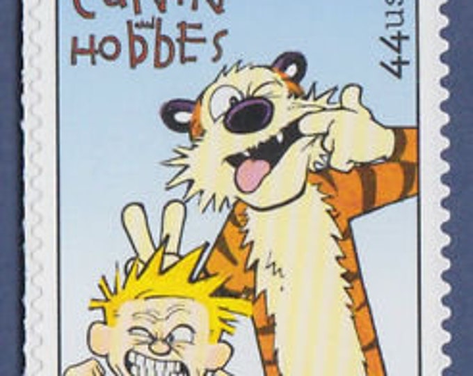 One 1 Unused Postage Stamp Sunday Funnies Calvin and - Etsy