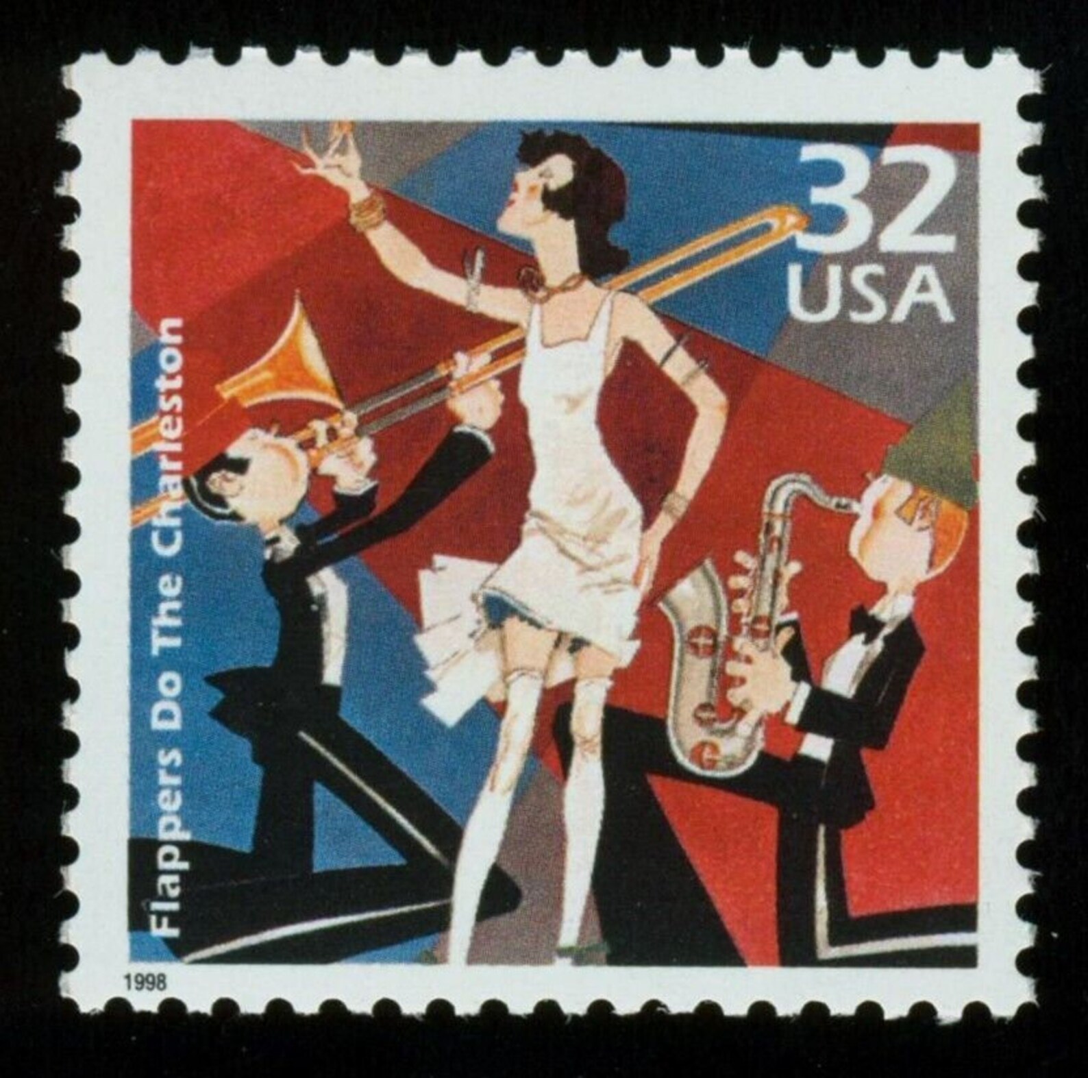 1 X Flappers Do the Charleston 32c Stamp // Celebrate the 1920s ...