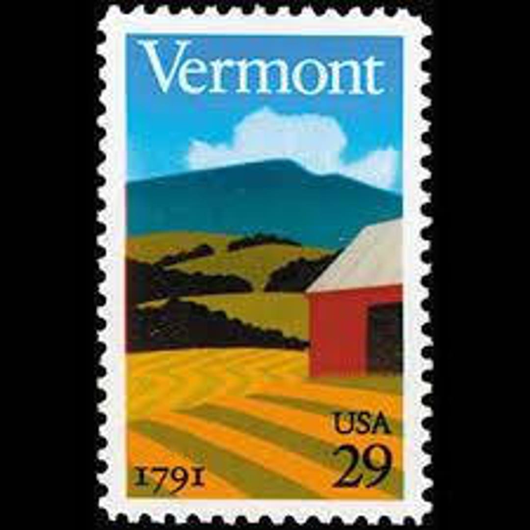 Five 5 Vintage Unused Postage Stamps Vermont 29c // 29 Cent Stamps ...